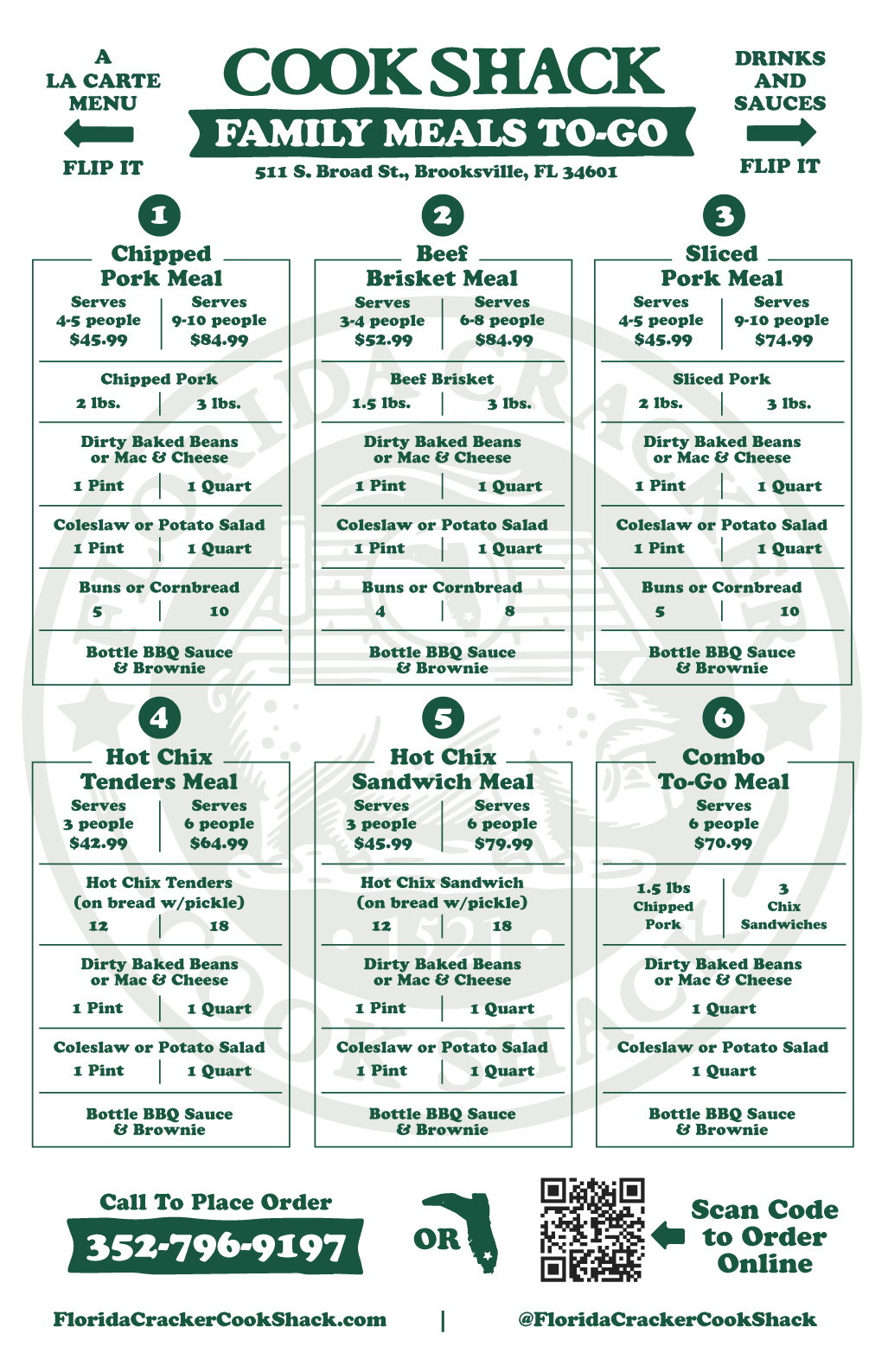 Our Menu – Florida Cracker Cook Shack