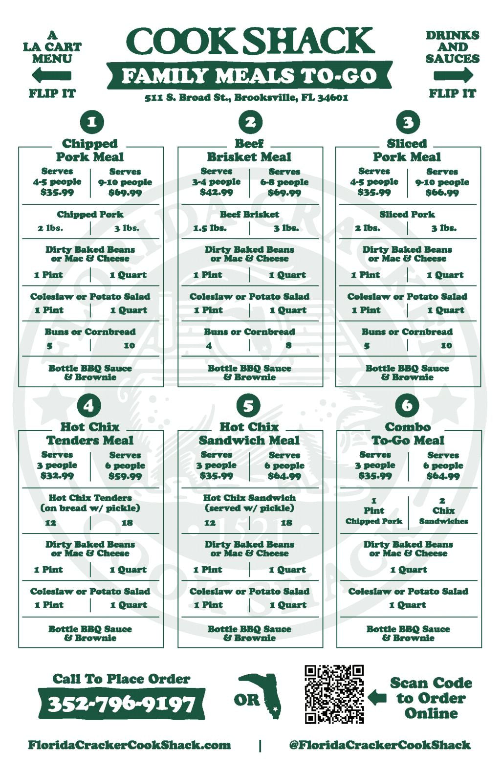 Our Menu – Florida Cracker Cook Shack